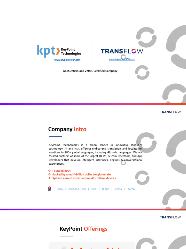 Transflow Deck | PDF | Translations | Computing