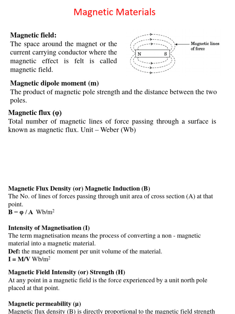 Magnetic Materials Pdf Ferromagnetism Magnetism