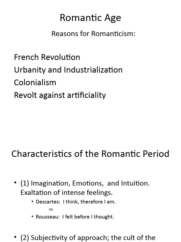 Romantic Age | Download Free PDF | Romanticism | Poetry