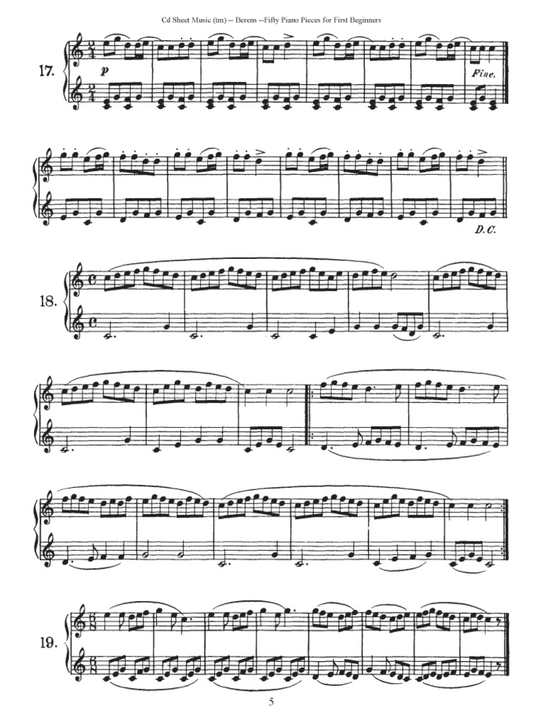 2 Piano Pieces For Beginners | PDF