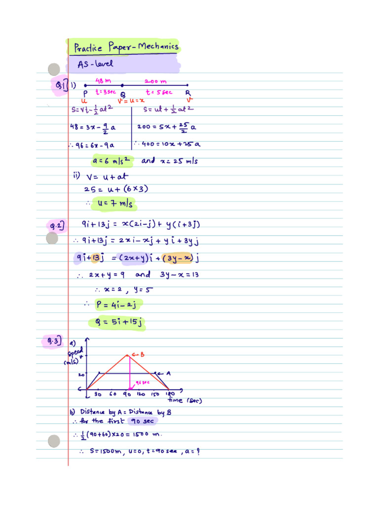 AS Mechanics | PDF | Mechanics | Classical Mechanics