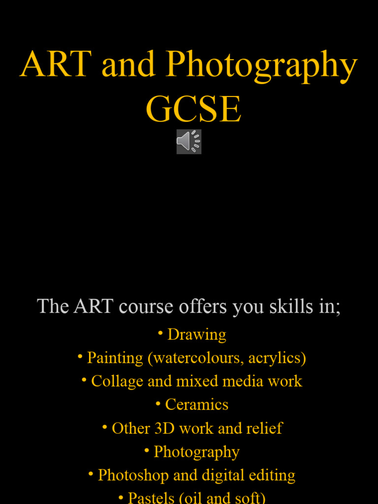 Art Design GCSE Options 4 | PDF | Drawing | The Arts