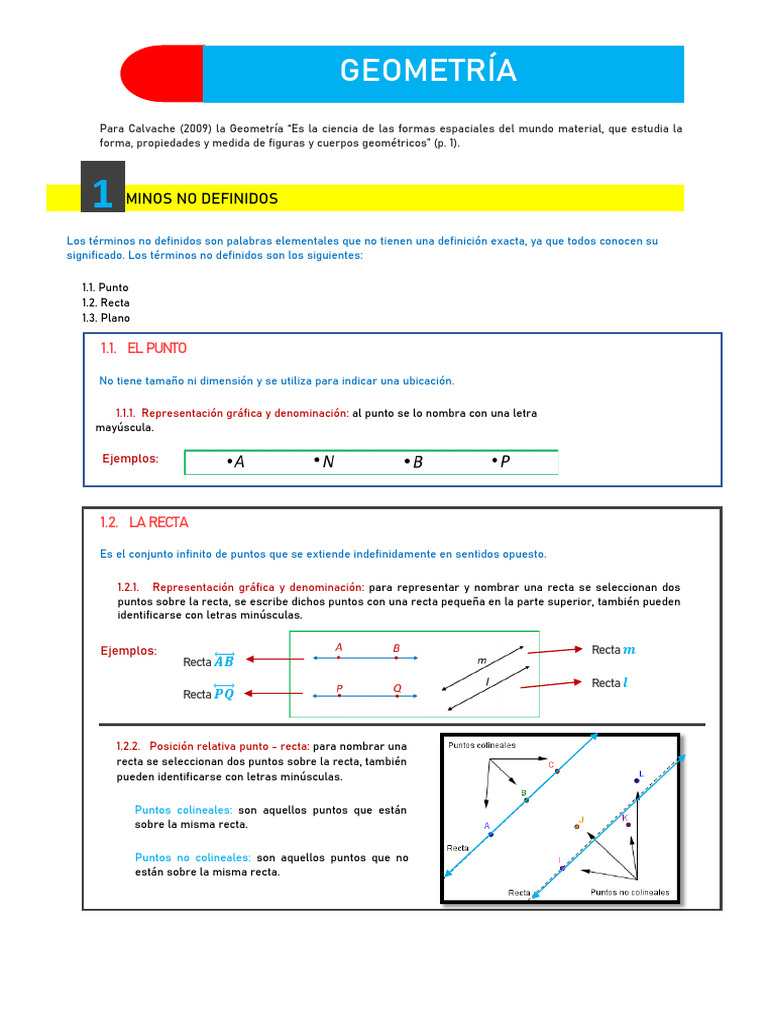 Documento Base Geometría Términos Básicos | Descargar gratis PDF ...