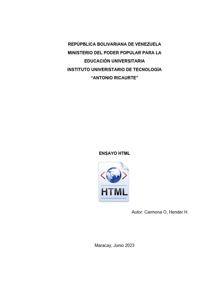 Importancia del HTML en Desarrollo Web | PDF | HTML | Red mundial