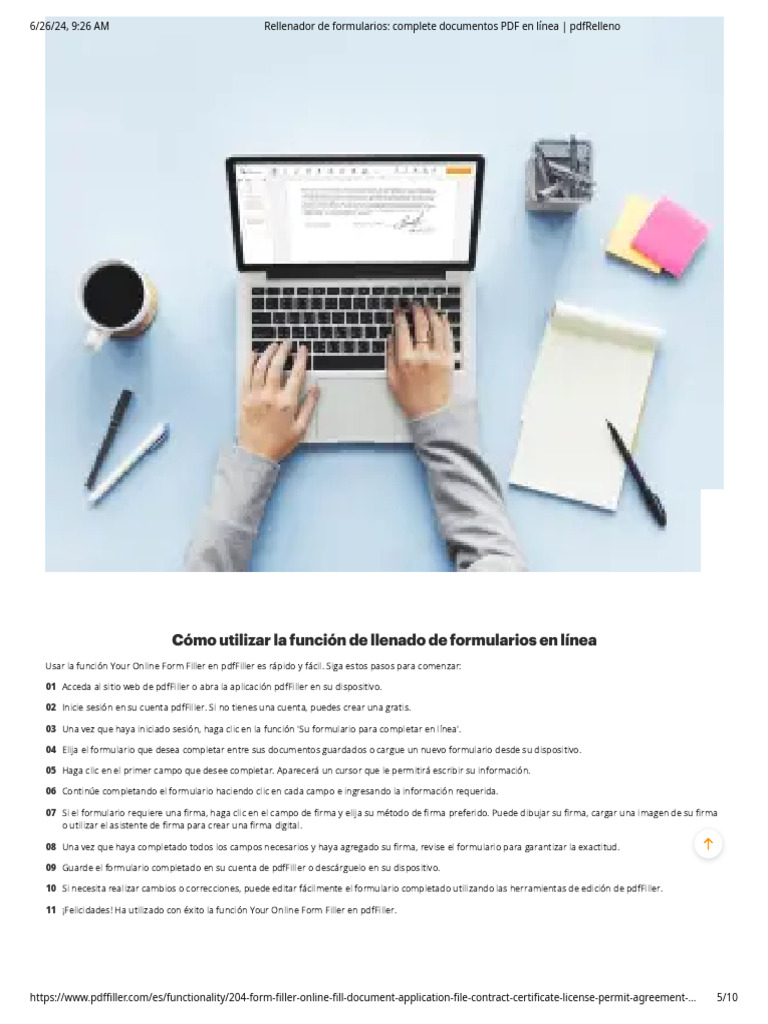 Cómo usar pdfFiller para completar formularios | PDF