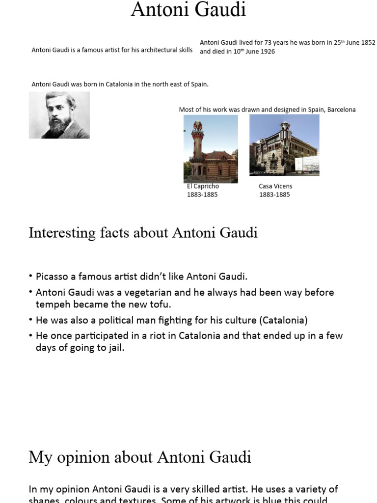 Antoni Gaudi | PDF
