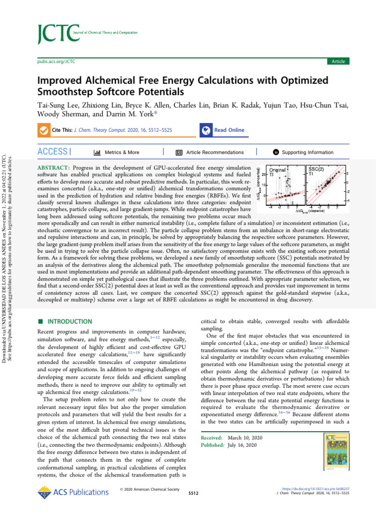 Fep 2 | PDF | Thermodynamics | Simulation