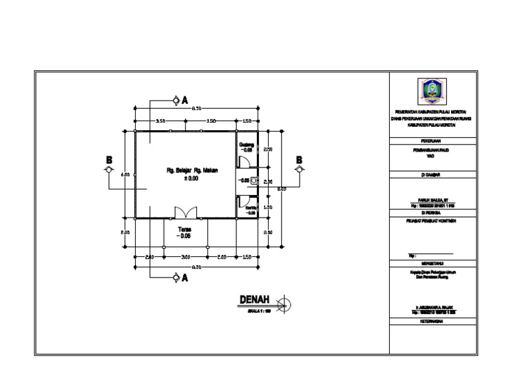 PAUD DESA YAO DENAH-Model | PDF