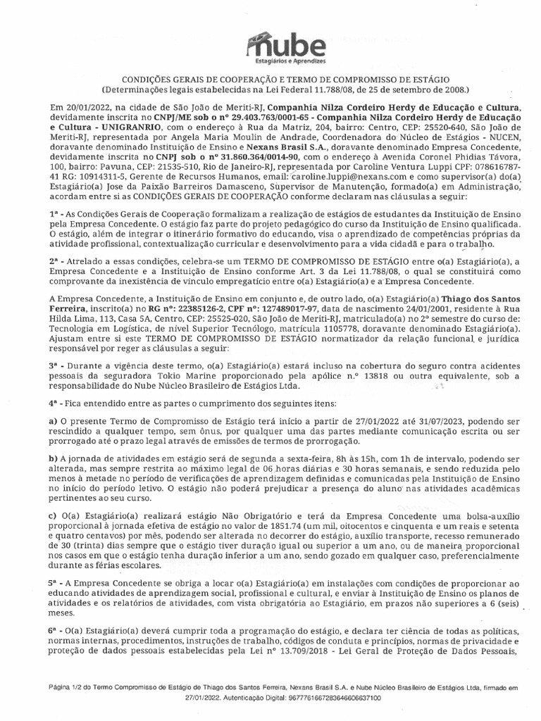 Relatã - Rio de Atividade de Estã - Gio | PDF