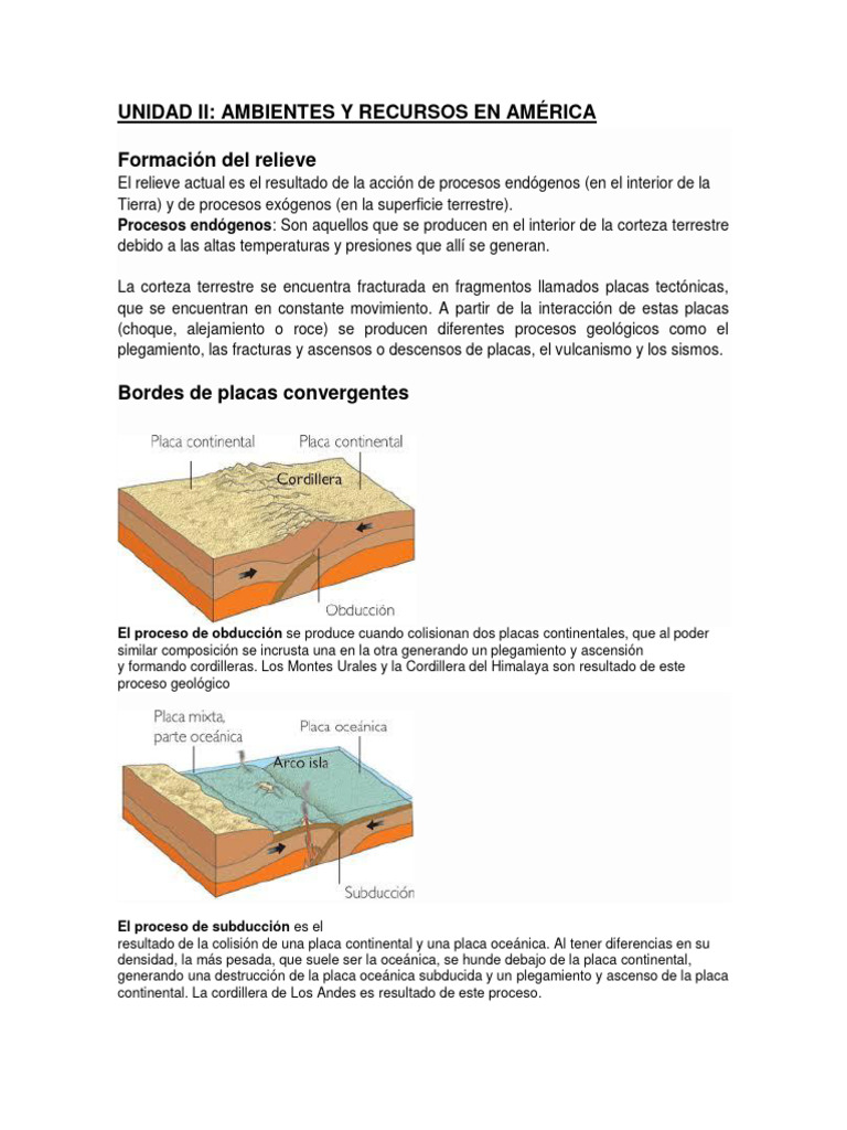 Procesos Geológicos en América | PDF | Placas tectónicas | Temblores