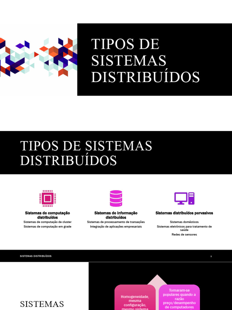 Aula-02 - Tipos de Sistemas Distribuidos | PDF | Sistema operacional ...
