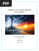 Class 9 Disaster Management Project | PDF | Flood | Emergency Management