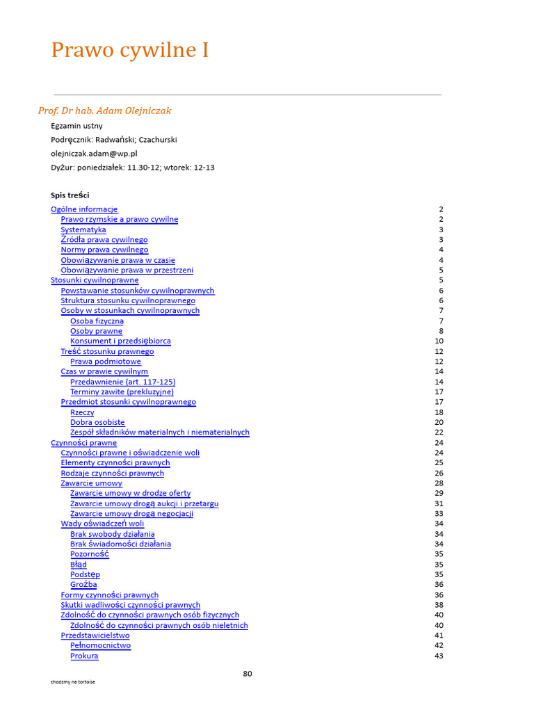 Prawo Cywilne I Wstep Do | PDF