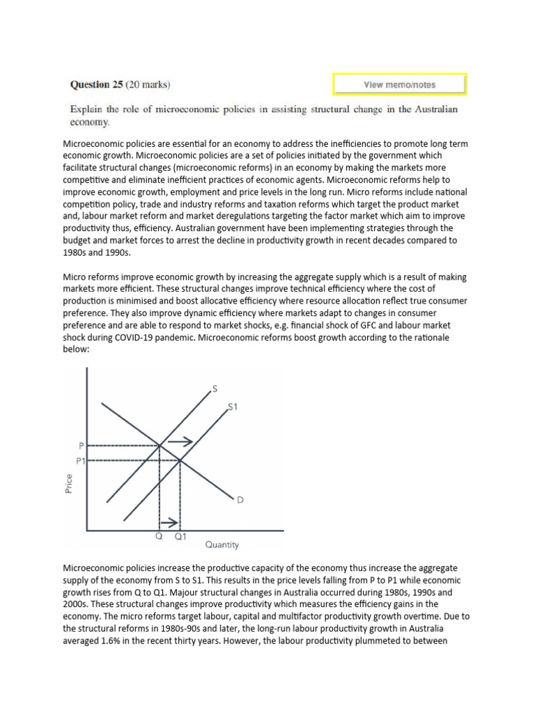 Microeconomic Policies for Australia's Growth | PDF | Taxes ...