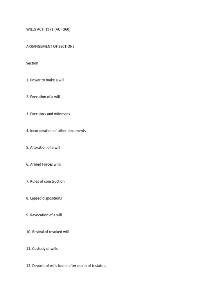 Wills Act | PDF | Will And Testament | Civil Law (Legal System)