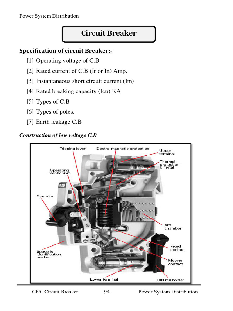 Circuit Breaker | PDF | Electronics | Electrical Engineering