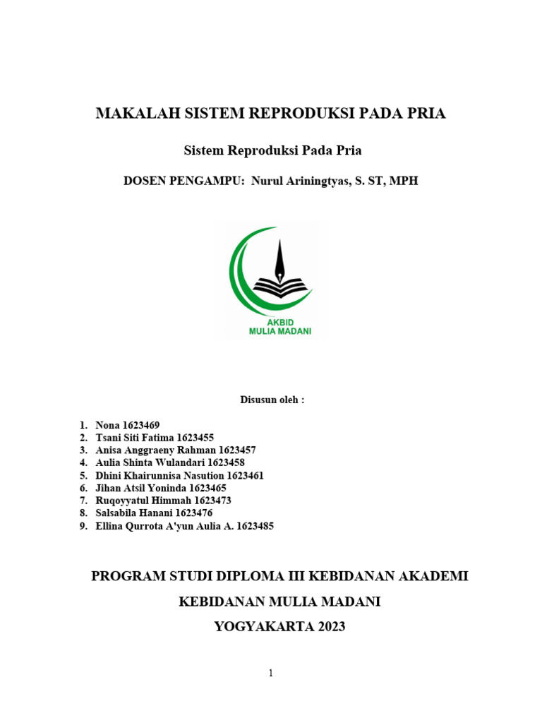 Organ Reproduksi Pada Pria | PDF