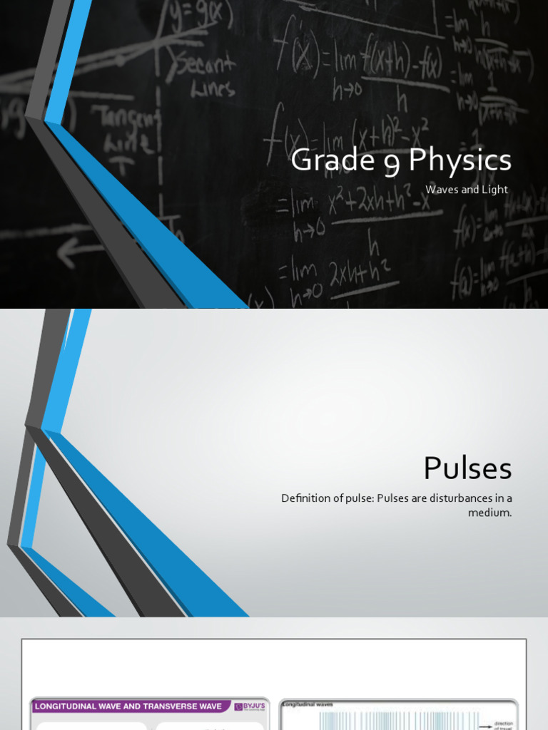 Grade 9 Physics Waves and Light Grade 9 | PDF | Waves | Light