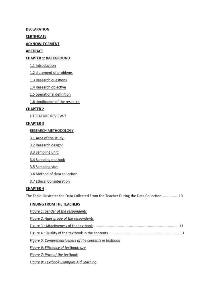 DECLARATION | Download Free PDF | Textbook | Sampling (Statistics)