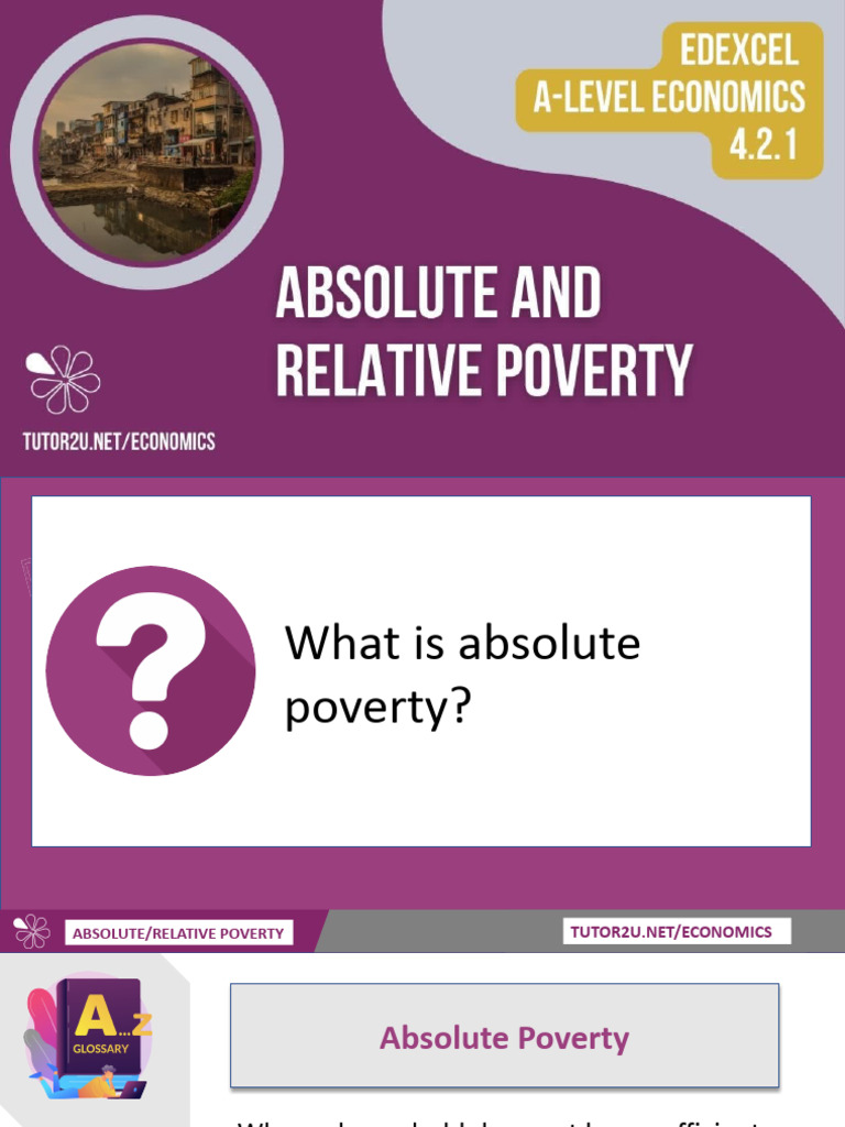 4 2 1 Absolute Relative Poverty | PDF | Poverty | Poverty & Homelessness