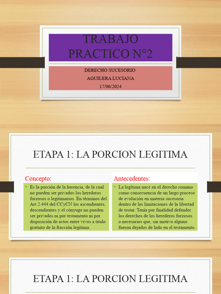 TP 2 Parte 1 Suce | PDF | Herencia | Justicia