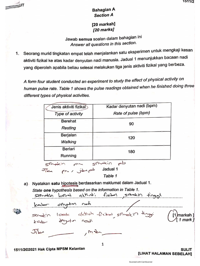 Kertas Trial Sains Kelantan k2 2021 | PDF