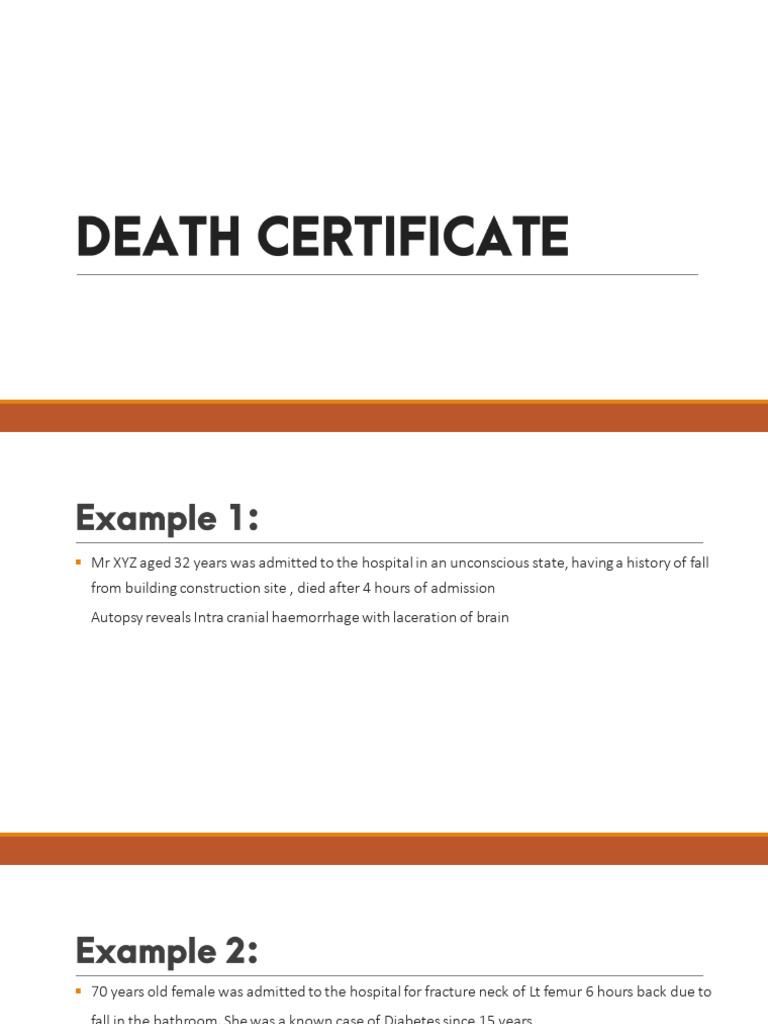 Death Certificate | PDF