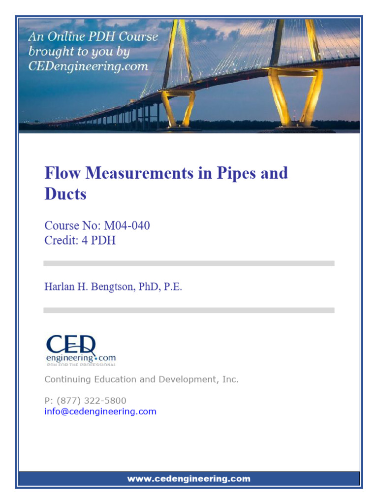 M04-040 - Flow Measurement in Pipes and Ducts - US | PDF | Flow ...