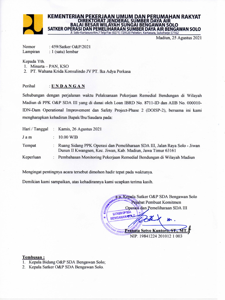 Undangan Rapat-1 | PDF