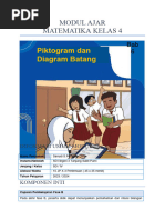 Modul Ajar Mtk Kls IV Sms 2 Bab 6 Piktogram Dan Diagram Batang | PDF