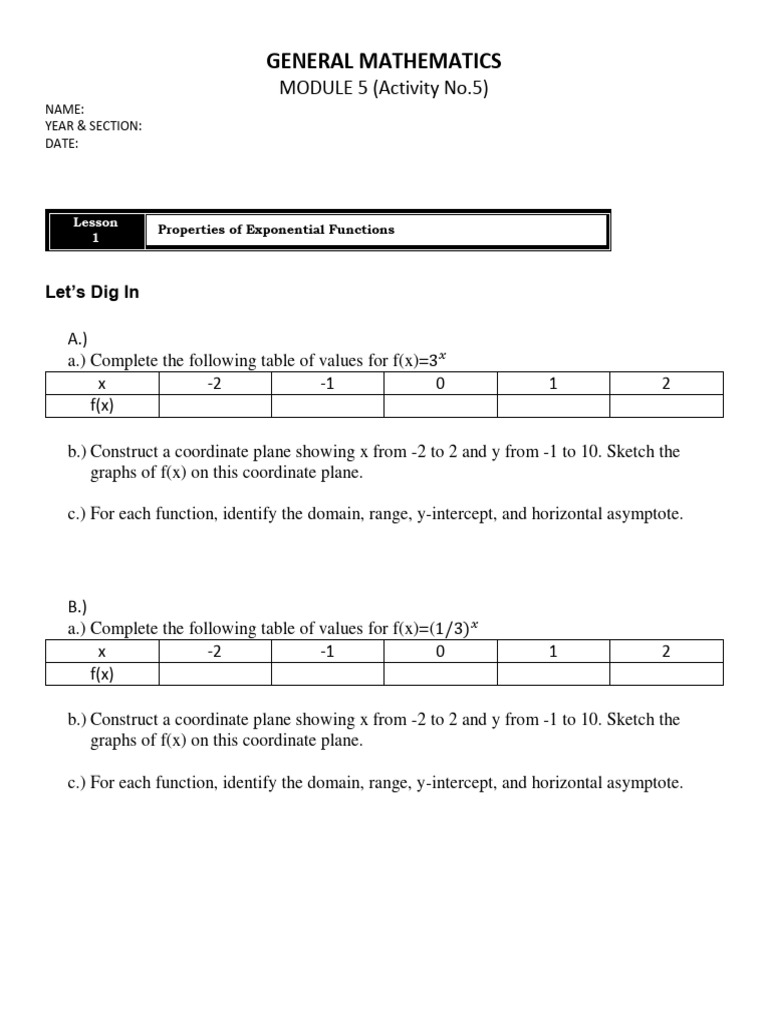 Q1Activity 5. Gen - Math Module 5 | PDF | Teaching Methods & Materials | Science & Mathematics