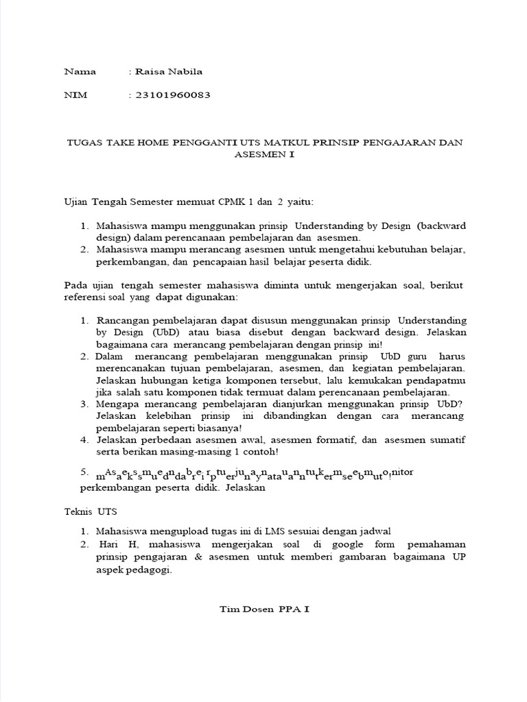 PDF Uts Ppa Raisa Nabila 23101960083 1 - Compress | PDF