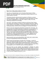 Sistemang Palaycheck para Sa Palayang May Patubig PDF | PDF