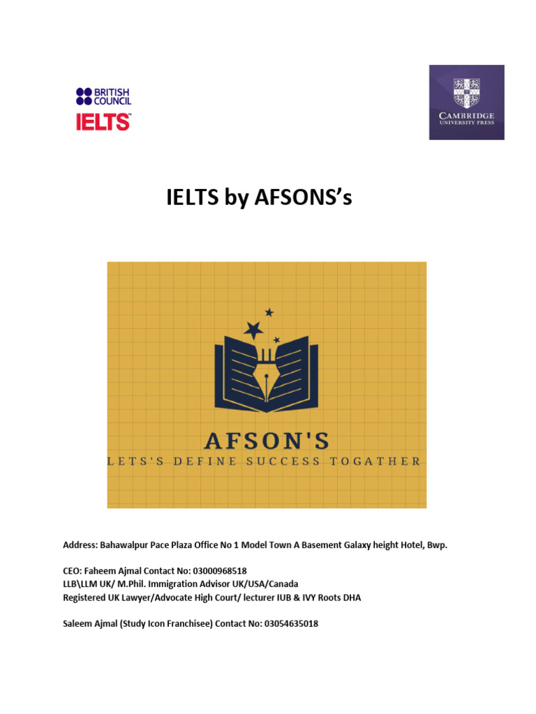 Ielts by Afson's 11 General | PDF | Academic Degree | Qualifications