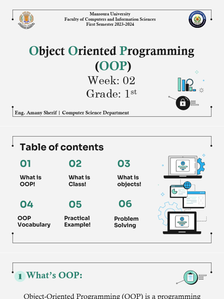 Week 02 Pdf Method Computer Programming Class Computer Programming