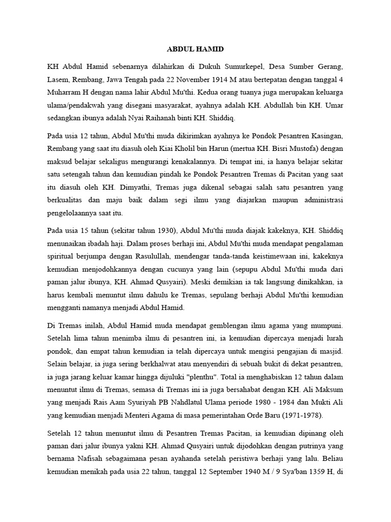 Abdul Hamid | PDF