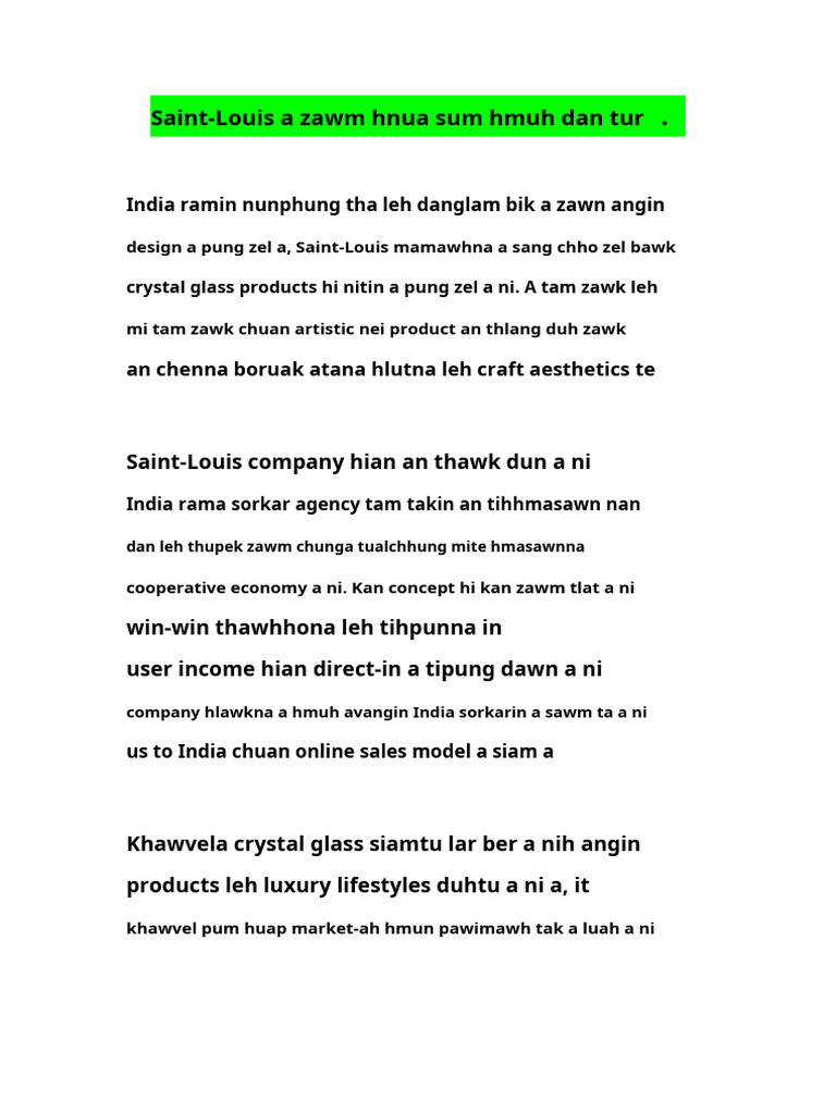 Mizo | PDF Mizo | PDF