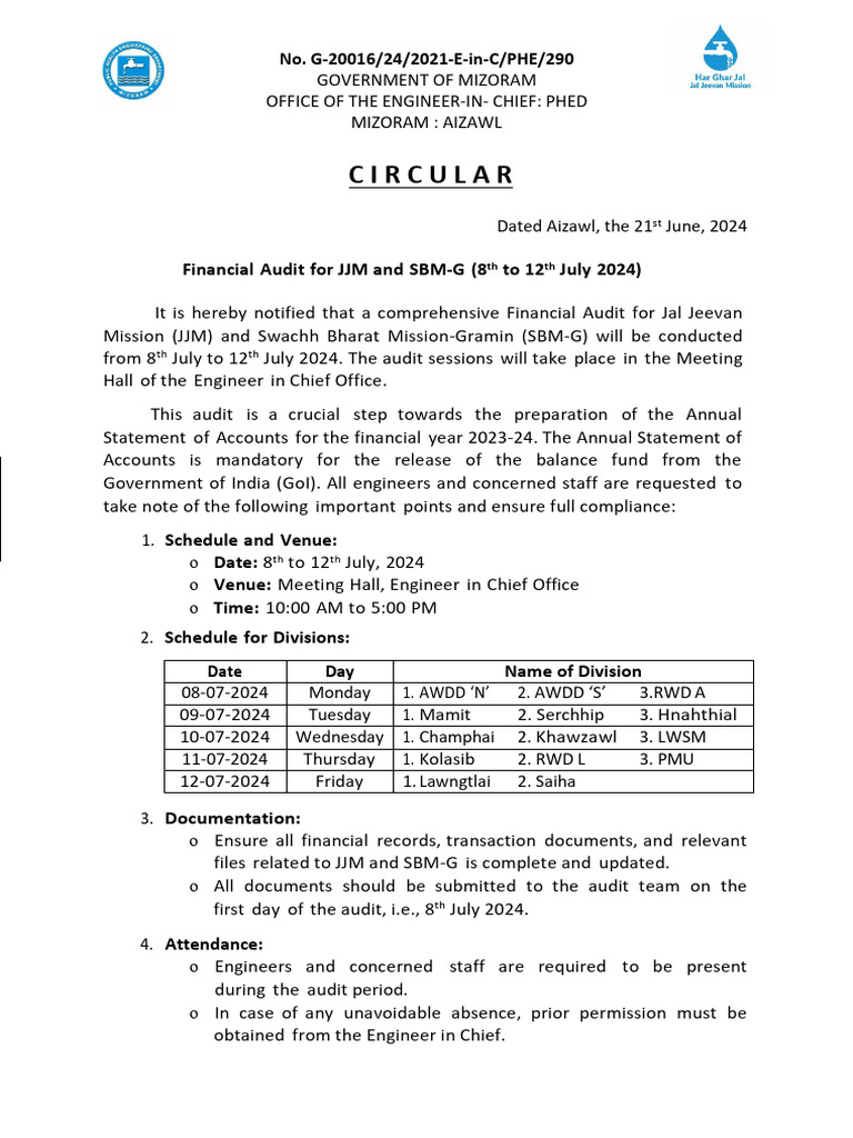 Circular | Download Free PDF | Audit | Business