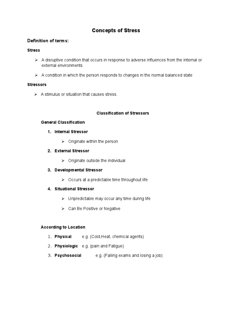 Understanding Stress: Types and Responses | PDF | Stress (Biology ...