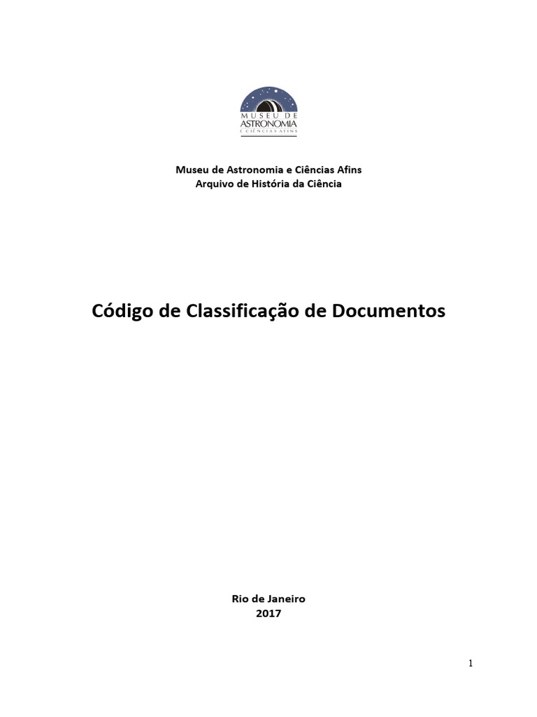 MAST Codigo Classificacao Final v7.4 2017 Final | PDF | Pós-graduação ...