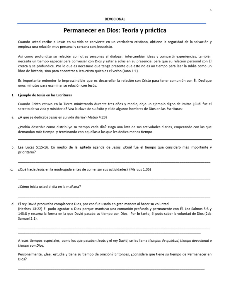 PERMANECER EN DIOS - Docx-2 | PDF | Jesús | eucaristía