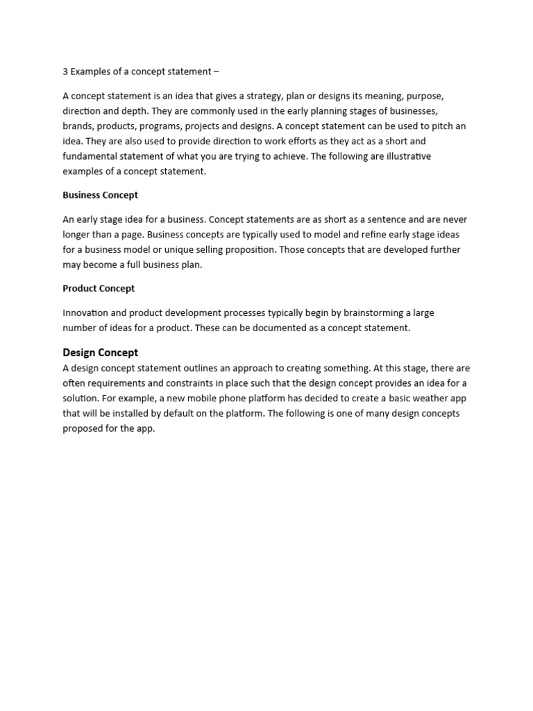 Business Concept | PDF