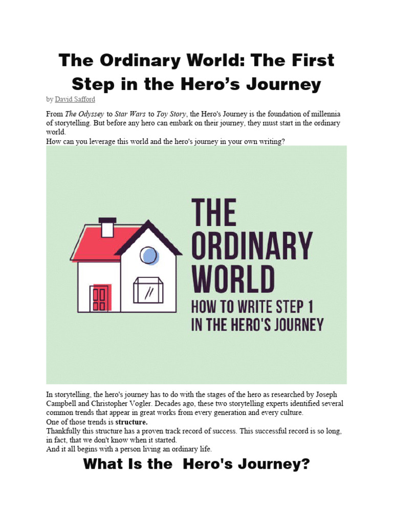 AAA The First Step in the Hero’s Journey | PDF | Hero