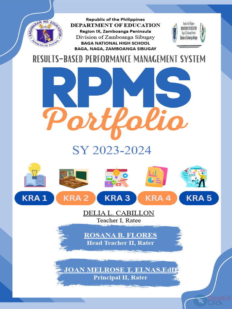 E-Rpms Portfolio (Design 4) - Depedclick | PDF | Learning | Educational ...