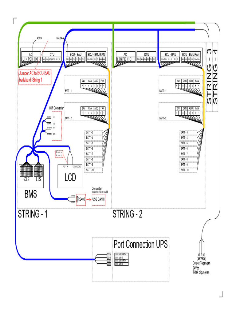 Configurasi Cabling Battery Litium-Model | PDF | Physical Layer Protocols | Electronics