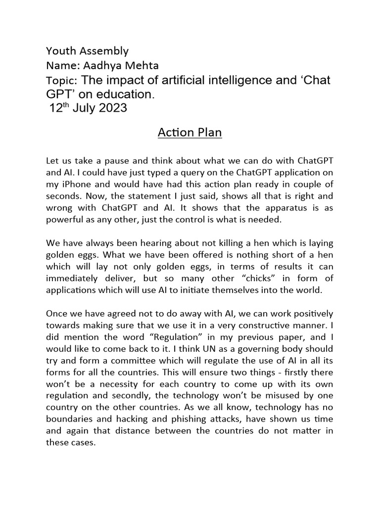 Action Plan - Final 2 | PDF