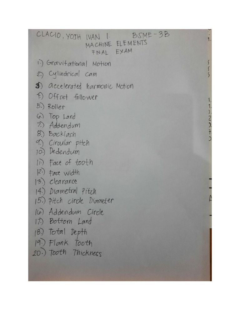 Clacio (Final Exam-Written) | PDF