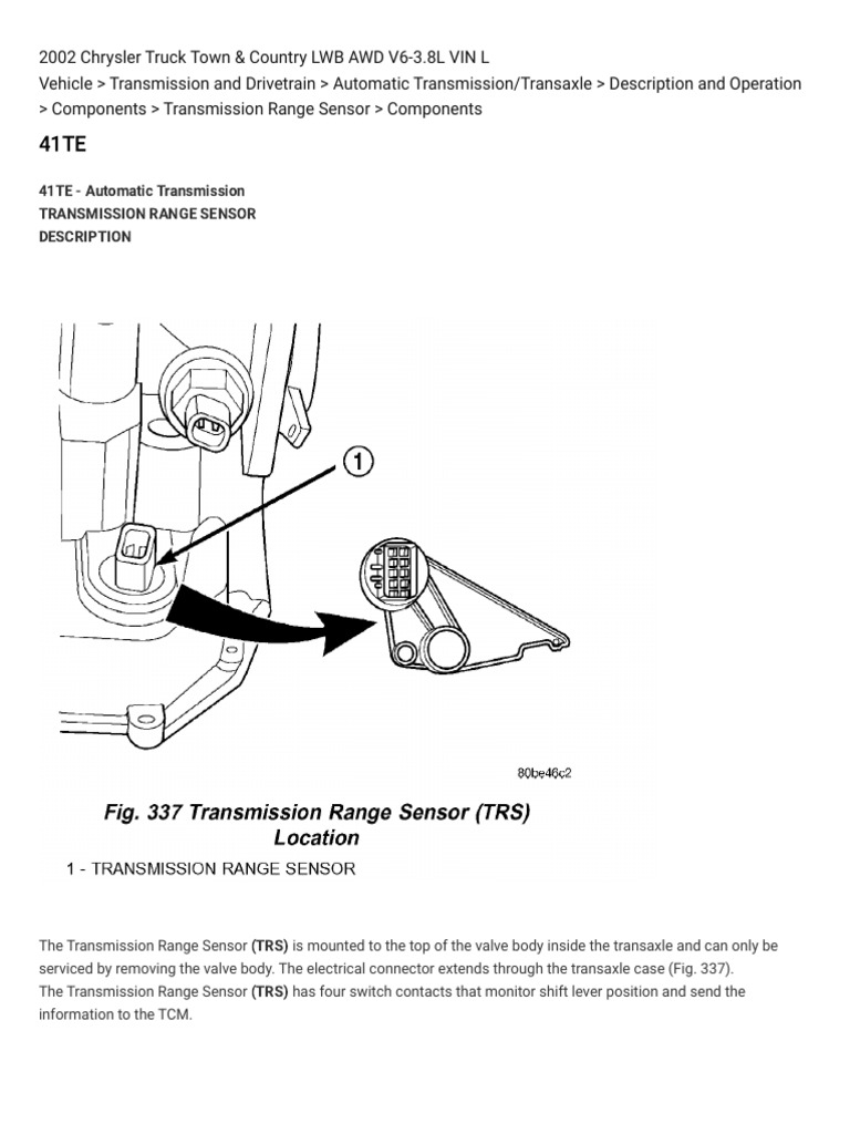 41TE (Automatic Transmission - Transaxle) - ALLDATA Repair | PDF ...