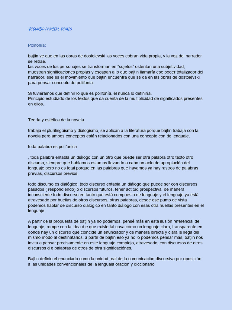 Segundo Parcial Semio | PDF | Lingüística