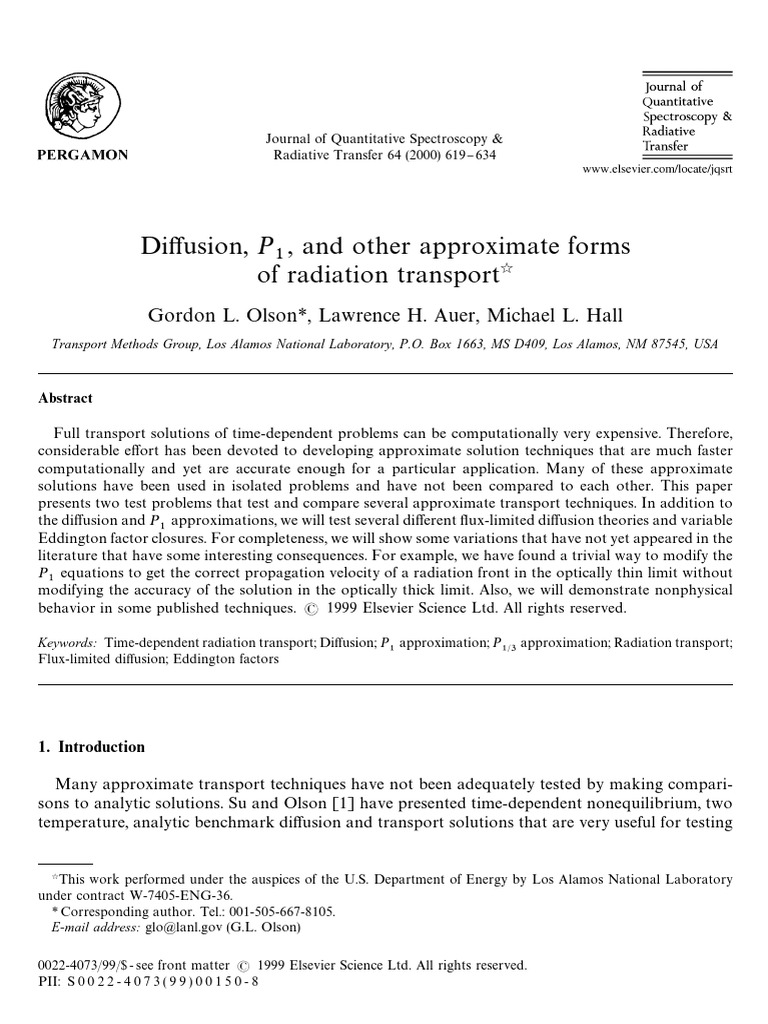 2000 Olson P1 Model Pdf Equations Waves